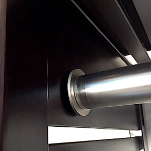 John Louis Home Deluxe 16 in. Deep Solid Wood Closet Organizer, Woodcrest, Espresso Finish