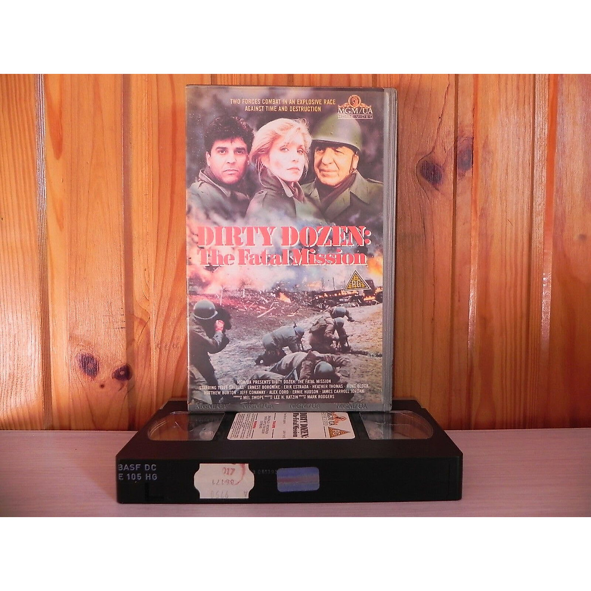 Dirty Dozen: The Fatal Mission - MGM/UA - Telly Savalas - Hunt Block - Pal VHS