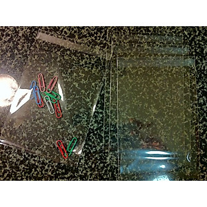 UNIQUEPACKING 100 Pcs 3x5 Clear Resealable Recloseable Cellophane/Cello Polypropylene Bags