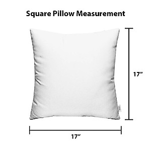 RSH Décor: Set of 2 Square Throw Pillows | Indoor/Outdoor All Weather Polyester Fabric | Decorative Accent Pillows for Patio Furniture | Reversible | 17" x 17" | Swaying Palms Aloe