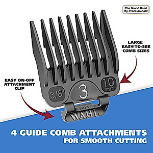 Wahl Deluxe Pro Series Cordless Lithium Ion Clipper Kit for Dog Grooming at Home with Heavy Duty Motor, Self-Sharpening Blades, and 2 Hour Run Time – Model 9591-2100