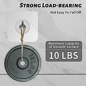 Ceiling Hooks, Practical Wall Hanging Auxiliary Hook, Stainless Steel,Waterproof,Nail-Free Adhesive Wall Hook,for Indoor and Outdoor Hanging Plants,Wind Chimes,Hangers, Decoration Hook,4 Pcs