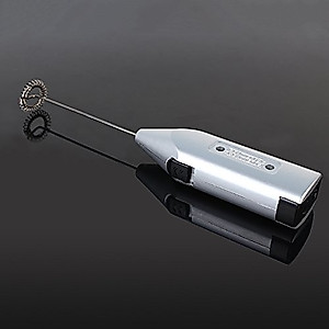 Egg Beater for Cooking, Kitchen Handheld Milk Frother, Immersion Hand Blender Electric Coffee Mixer Perfect for Frappe, Matcha, Chocolate, Milk Whisk Beater Blender with Brushed Stainless Steel Blades