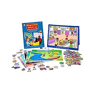 Super Duper Publications | Magnetic Adventure Stories Match-Up Barrier Game | Vocabulary, Basic Concepts, Following Directions, Reasoning, Listening, Categories, & Rhyming | Educational Resource