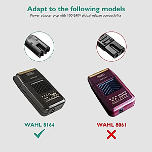 for Wahl Magic Clipper Cordless Charger, Lnauy Charger Compatible with Wahl 8148 8504 8164 8591 Trimmer 4V 5 Star Hair Clipper Shaver 1919 100 Year Clipper Power Supply Adapter Cord