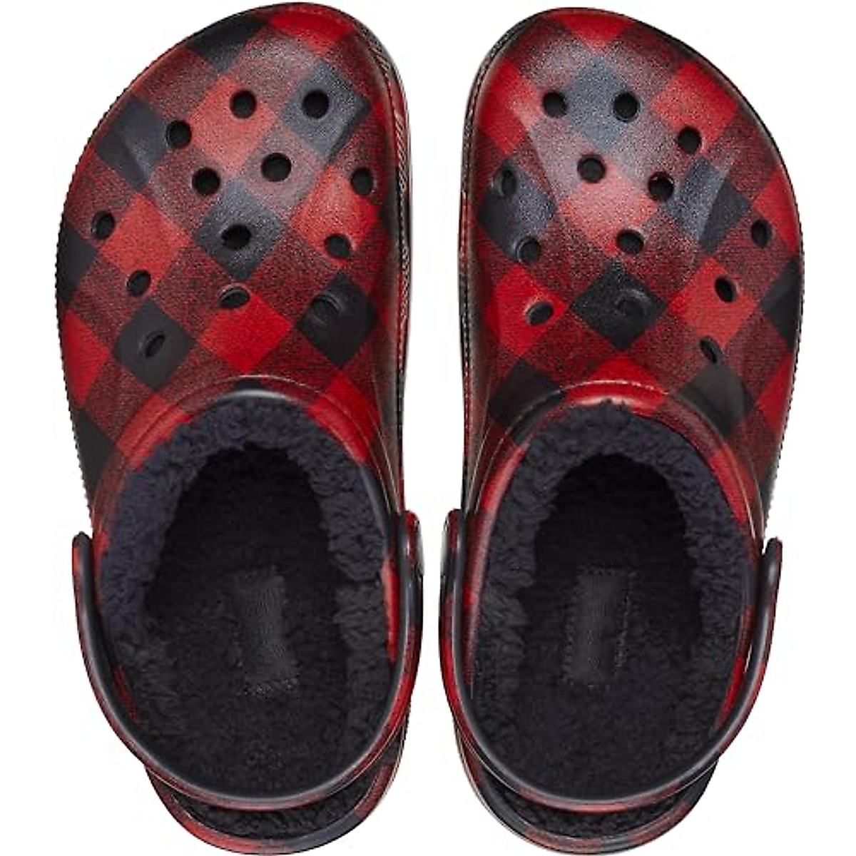Crocs Unisex Ralen Lined Clogs | Fuzzy Slippers, Buffalo Plaid, Numeric_9 US Men