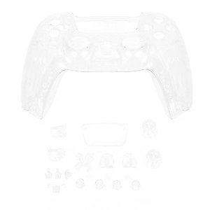 Controller Replacement Shell, Console Game Accessories ABS Material Durable Comfortable Hand Feel Easy Installation for Repair Parts(Transparent Color)