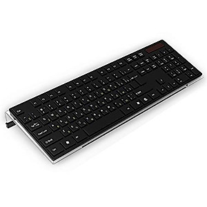 KOTEMON Acrylic Tilted Computer Keyboard Stand for Ergonomic Typing, Keyboard Tray Holder with Silicone Non-Slip Case, Clear