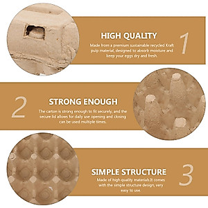 Angoily 6 Pack Empty Egg Cartons 24 Cell Pulp Fiber Egg Tray Holder Egg Storage Containers Strong Sturdy Egg Crate Cardboard Material for Family, Farm, Market, Camping, Picnic, Travel