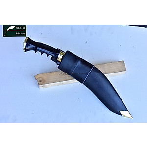 GK&CO. Kukri House Genuine Kukri Knife - 11 Inch Blade World War II Gripper Horn Handle Kukri/Khukuri - Handmade in Nepal
