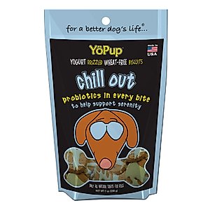 Yoghund Yopup Chill Out Wheat Free Biscuits With Yogurt Probiotic Icing For Pets, 7-Ounce