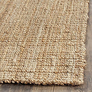 SAFAVIEH Natural Fiber Collection 2'3" x 4' Natural NF730C Handmade Farmhouse Premium Jute Accent Rug