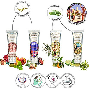 Hand Lotion Gift Set for Women 4pcs UnAir d'Antan, Hand Cream Gift Set with Shea Butter, Sweet Almond Oil, 4 Hand Cream For Women - Lotion Gift Set Includes Scents of Provence, Douce, Rose & Joie