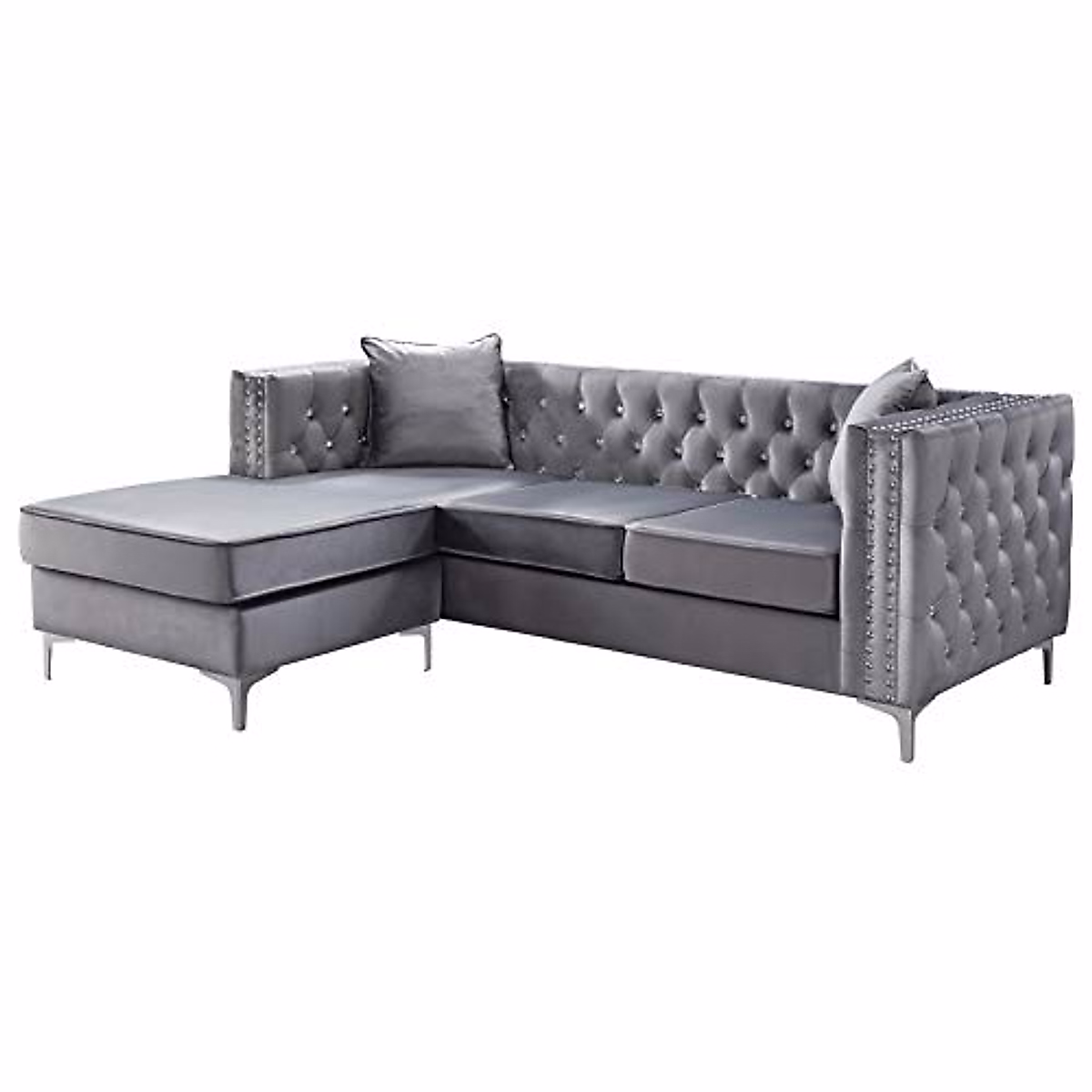 Glory Furniture Sofa Chaise, GRAY
