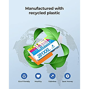 CLI-281XXL Compatible Ink Cartridge Replacement for Canon 281 Ink Cartridges Combo Pack High Yield Use to PIXMA TR7520 TR8520 TR8500 TR8600 TR8620 TS6120 TS6220 TS8120 TS8220 TS9120 Printer (3 Pack)