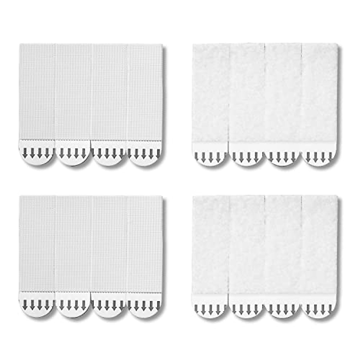 32-Pairs(64 Strips) Medium Picture Hanging Strips Heavy Duty, Hook and Loop Tape, Picture Hanger Damage Free, Water-Resistant Adhesive Strips for Frame Hanging and Christmas Decorations