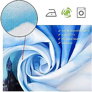 HVEST Christmas Shower Curtain for Bathroom, Pink Flamingo and Pine Branch on Rustic Wood Boards Shower Curtain with Hooks, Winter Snowflake Bathroom Curtains Shower Set Holiday Decor, 72X72 inch