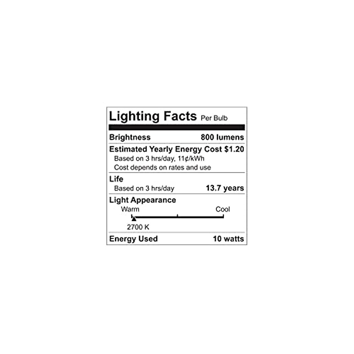 GE 67615 LED Soft White A19 Dimmable Light Bulb, 10 W, 4/Pack