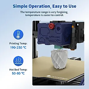 ANYCUBIC PLA 3D Printer Filament, Glow in The Dark, 3D Printing PLA Filament 1.75mm Dimensional Accuracy +/- 0.02mm, 1KG Spool (2.2 lbs), Glow Blue