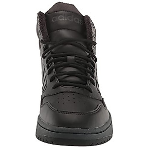 adidas Men's Hoops 3.0 Mid Basketball Shoe, Black/Carbon/White, 12