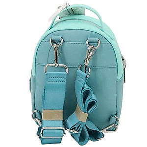 Loungefly Disney Pixar Cars Firewall Falls Womens Double Strap Convertible Mini Backpack Purse Brown, Light Blue