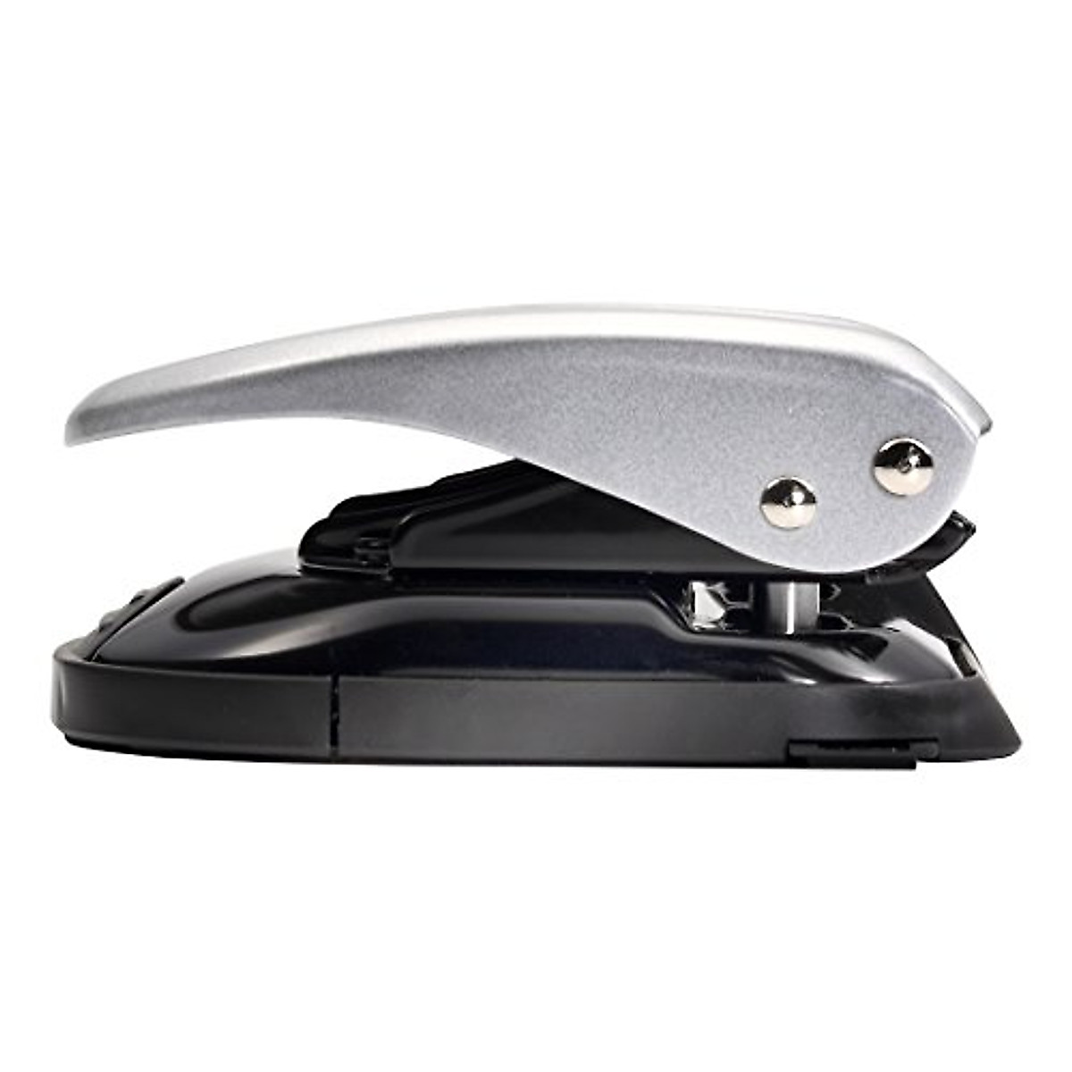 Bostitch Office EZ Squeeze Reduced Effort 2-Hole Punch, 20 Sheets, Locking Handle, Silver (2310)