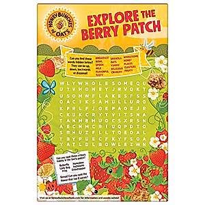 Honey Bunches of Oats with Strawberries Breakfast Cereal, Strawberry Cereal with Oats and Granola Clusters, 11 OZ Box