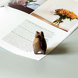 canjoyn Cast Iron Paperweight Garden Home Office Desk Decor Collection Animal Figurine (Cat)