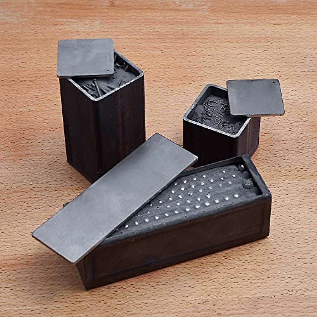 3 Pack Multi-Size Multi-Shaped Can For Canister Damascus Steel Tube Stock Blanks Knife Making Forging,The Perfect Knife Making Steel Accessories for Professional Use and Hobbyist Use