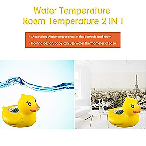 b&h Baby Thermometer, The Infant Baby Bath Floating Toy Safety Temperature Thermometer (Lady Duck)