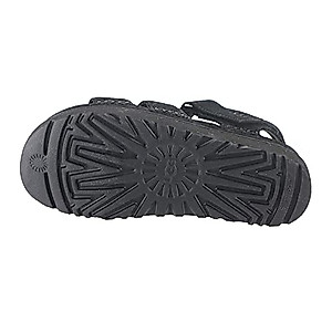 UGG Women's GOLDENSTAR Strap Sandal, Black, 8.5