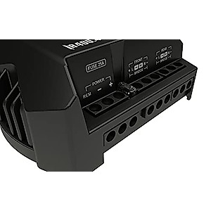 Stetsom IR 400.4 2 Ohms Compact Digital 4 Channels Amplifier, IRON LINE, 400 Watts RMS 400x4, 2Ω Stable, Multichannel Digital Car Audio Amp TS, Full-Range Sound Quality, Crossover