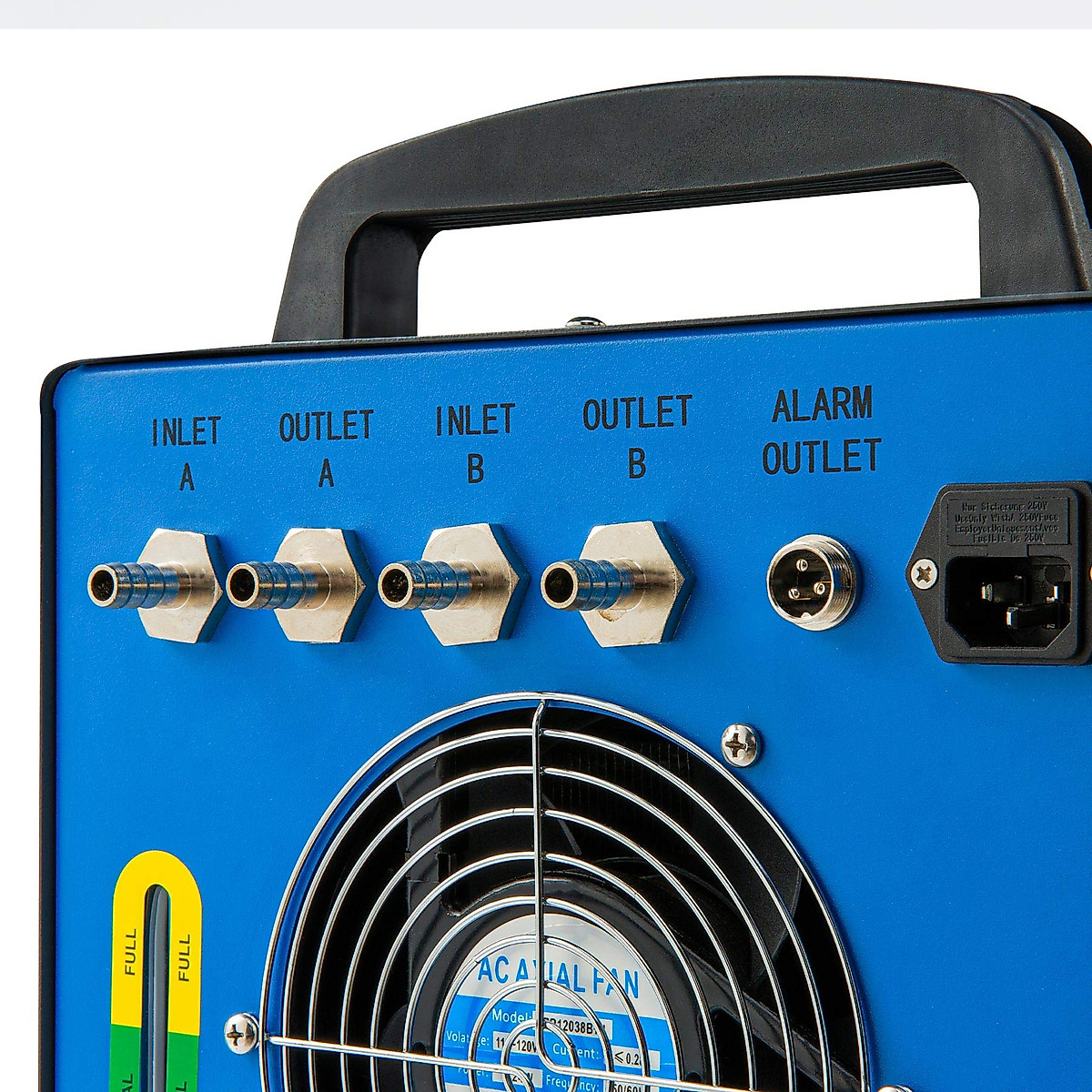 OMTech 6L Dual Industrial Water Chiller 0.9hp 3.2gpm Water Cooling System CW-5202 Water Cooler w 2 Inlets & Outlets to Chill Two 60W 70W 80W 90W 100W 120W 150W CO2 Laser Engraving Machines