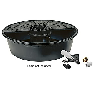 Little Giant AFV-GH Auto Fill Valve / Pump Up Valve, for Ponds, Fountains, Water Features, Aquariums or Reservoirs, White/Black, 566286