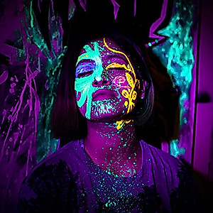 inShareplus LED UV Lamp Four Head with USB, 40W Dimmable UV Light with Clip, Glow in The Dark, 395nm-405nm Black Light for Party, Stage, UV Glue Curing Resin Paint, Collection, Aquarium