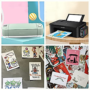 100 Pieces 5" x 7" White Cardstock, Heavyweight Cardstock Sheets Blank Invitation Paper Greeting Cards Printable, 74lb Cover 200 GSM/White