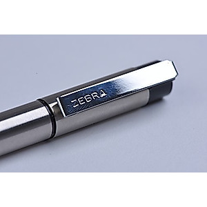 Zebra Pen G-301 Stainless Steel Pen JK-Refill, Fine Point, 0.7mm, Blue Ink, 2-Count