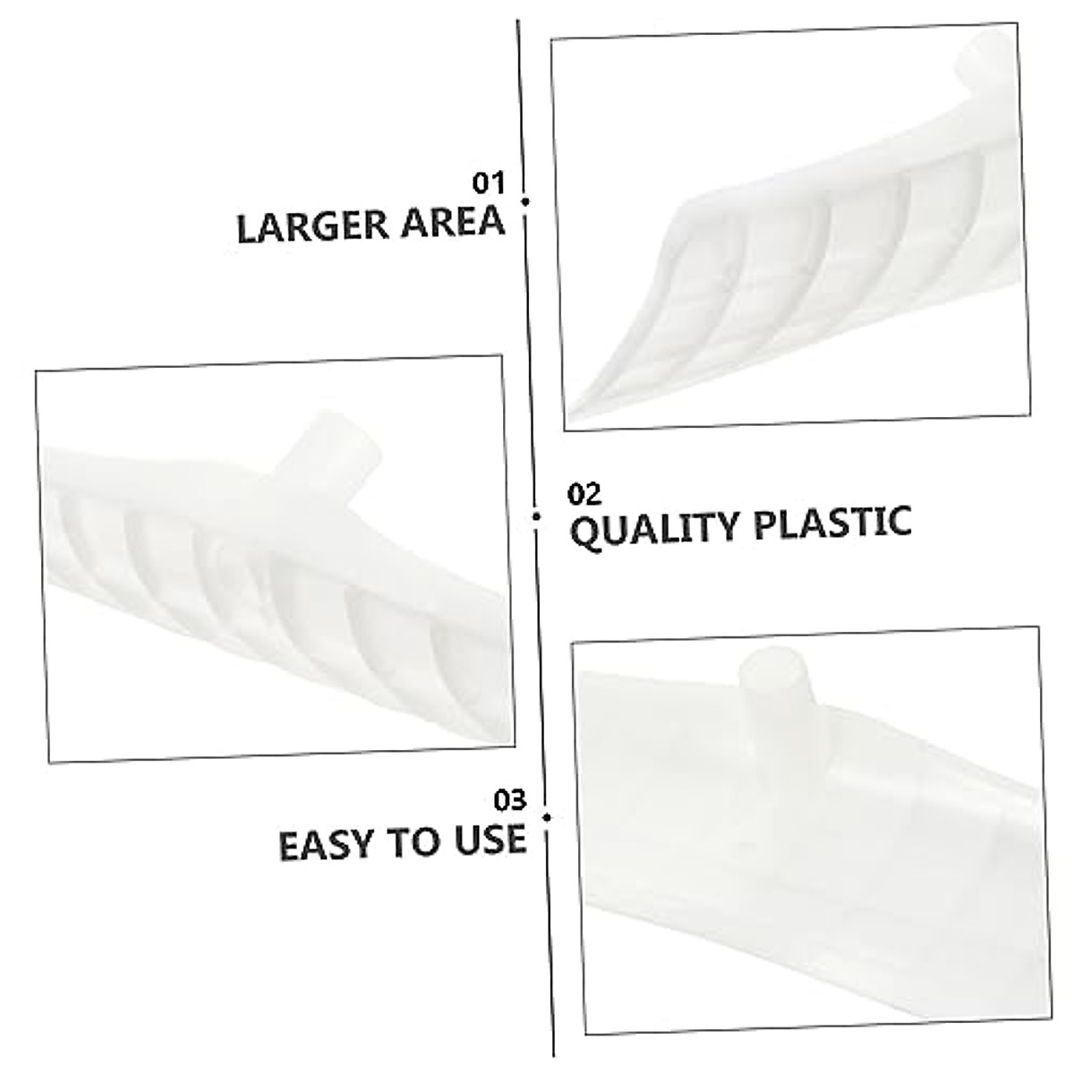 SUPVOX Snow Scraper Snow Remover for Driveway auto Snow Brush Winter Brush for car Snow Removal Brush extendable Snow Brush Manual Snow Pusher Snow Device The roof Plastic White