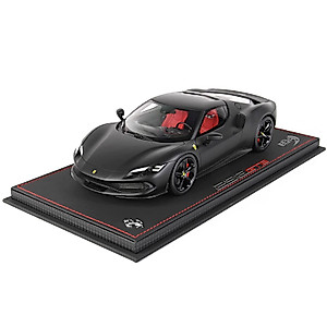 BBR 296 GTB Matt Black with Display CASE Limited Edition to 20 Pieces Worldwide 1/18 Model Car P18210 MB1