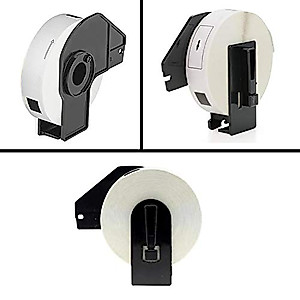 Awesometoner Compatible Replacement for File Folder Labels Brother DK-1203 DK1203 use with Brother 17mm x 87.1mm (0.66" x 3.4") (Black on White, 5-Pack)