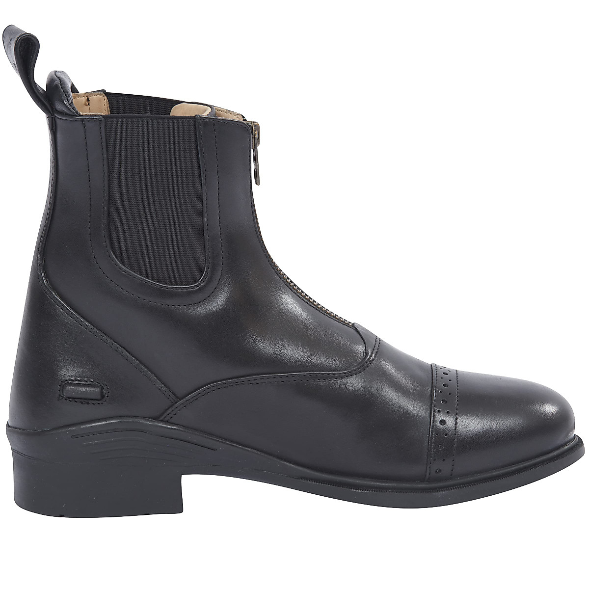 Dublin Evolution Zip Front Paddock Boots, Black, Ladies 8.5