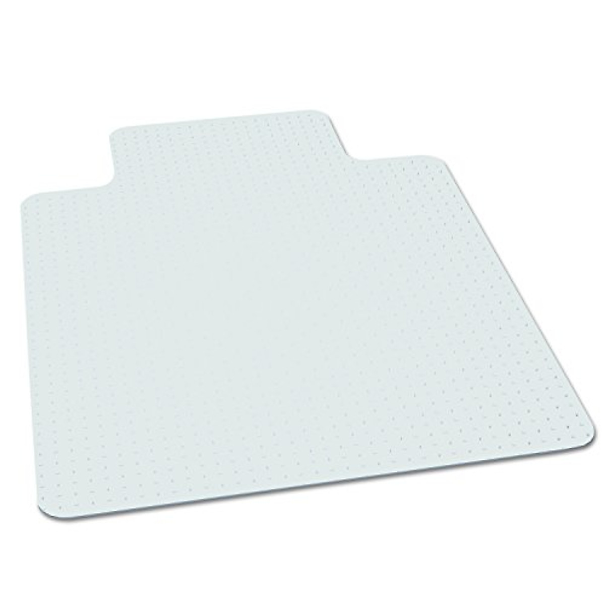ES Robbins EverLife AnchorBar 45-Inch by 53-Inch Vinyl Chair Mat with Lip for Medium Pile Carpet, Clear