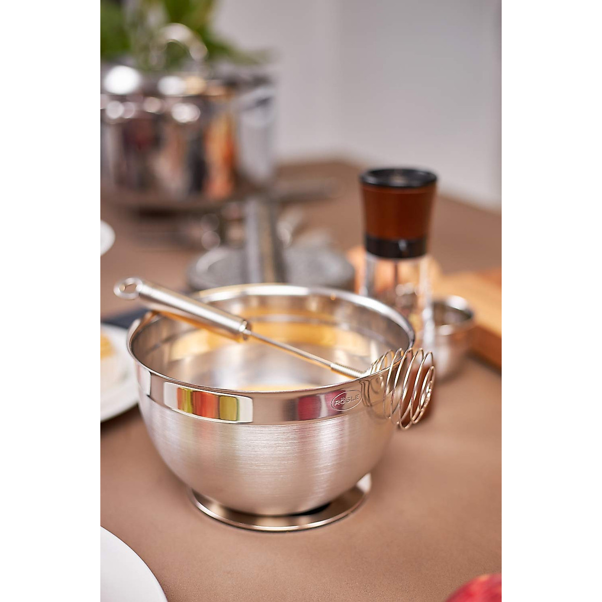 Rosle 3 Piece Stainless Steel Mixing/Prep Bowl Set, (1.7qt, 3.3qt, 5.7qt)