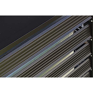 Living Out Aluminum Outdoor Unit Cover with Shelf - Dark Brown, Body Depth 15.2 inches (38.3 cm), Body Height 43.2 inches (109.5 cm), Body Width 35.4 inches (90 cm)