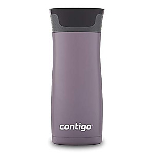 Contigo West Loop Stainless Steel Vacuum-Insulated Travel Mug with Spill-Proof Lid, Keeps Drinks Hot up to 5 Hours and Cold up to 12 Hours, 16oz Dark Plum