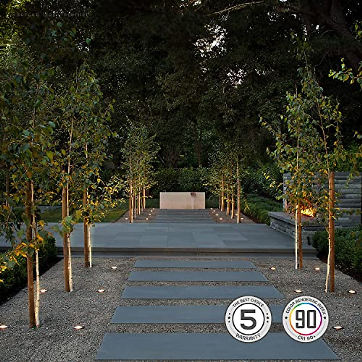 LEONLITE 6W Well Lights Landscape LED In Ground Outdoor, Low Voltage 12-24V AC/DC, IP67 Waterproof Aluminum in-Grade Up Lighting for Trees, CRI 90 3000K, Oil Rubbed Bronze, Pack of 6