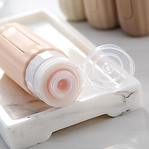 Mrsdry Travel Bottles for Toiletries, TSA Approved, Silicone Travel Bottles, BPA Free, 3oz Leak Proof Travel Size Bottles, Travel Accessories for Shampoo Body Wash Lotion Soap Liquids (4 Pack)