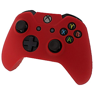 Assecure Pro red soft silicone skin grip protective cover for Microsoft Xbox