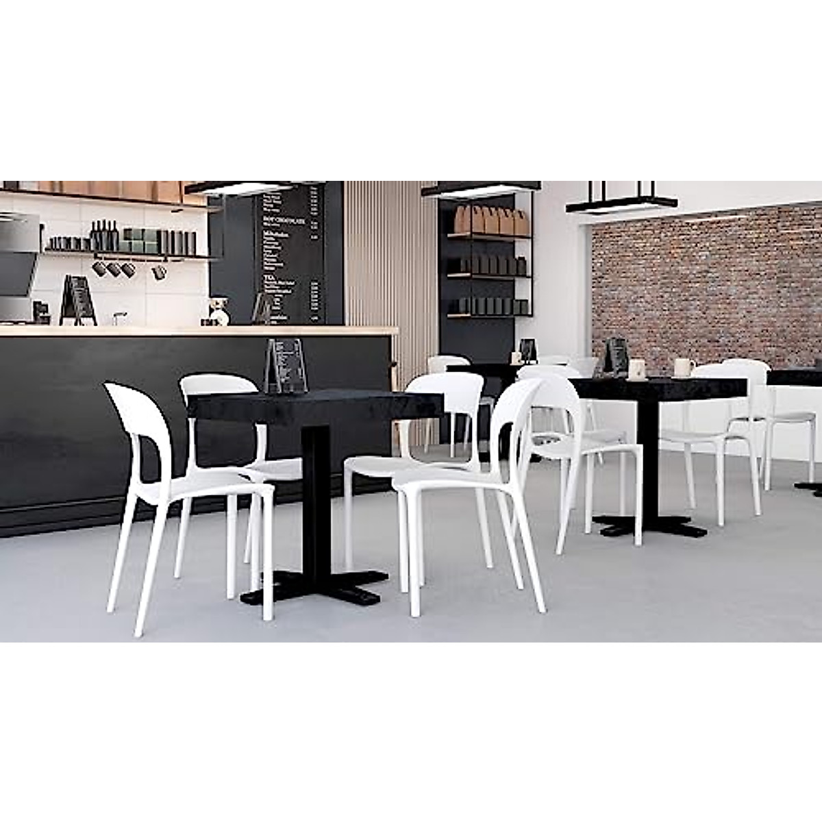 Mobili Fiver, First Bar Table, Concrete Black, Made in Italy