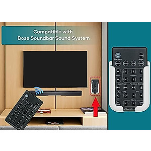 Replaced Remote Control Compatible with Bose Wave Music System I II III Wave Music Radio/CD AWRCC1 AWRCC2 AWRCC3 (Black)